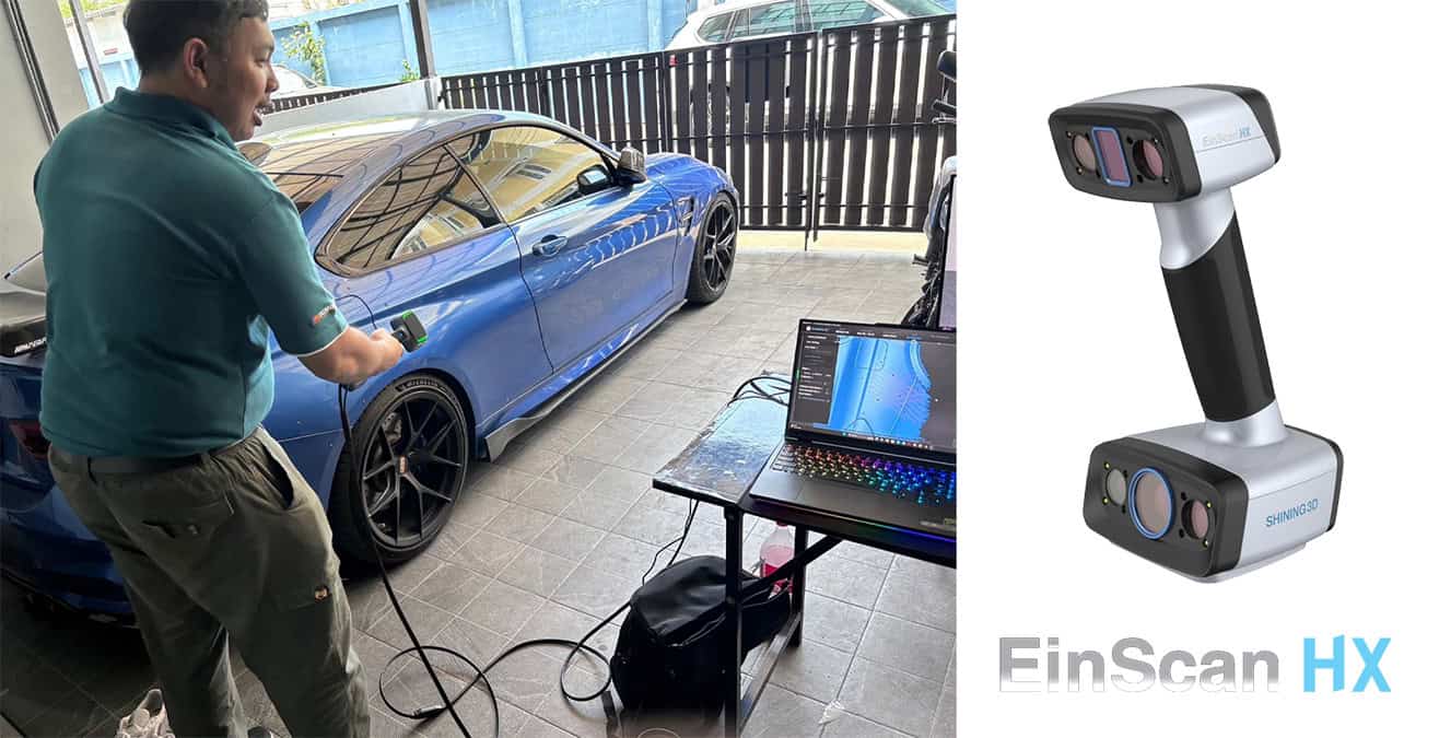 Solution การทำสติกเกอร์รถยนต์ (Car wrap) ด้วยเครื่องสแกน 3 มิติ ...